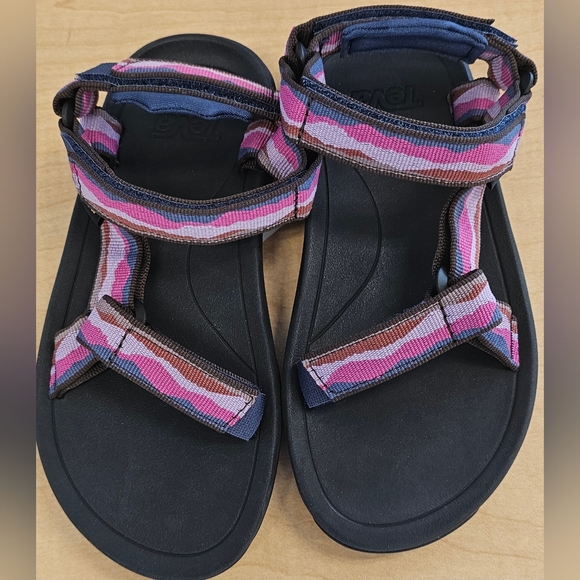 Teva | Shoes | New Teva Kids Pink And Blue Sport Sandals Adjustable ...